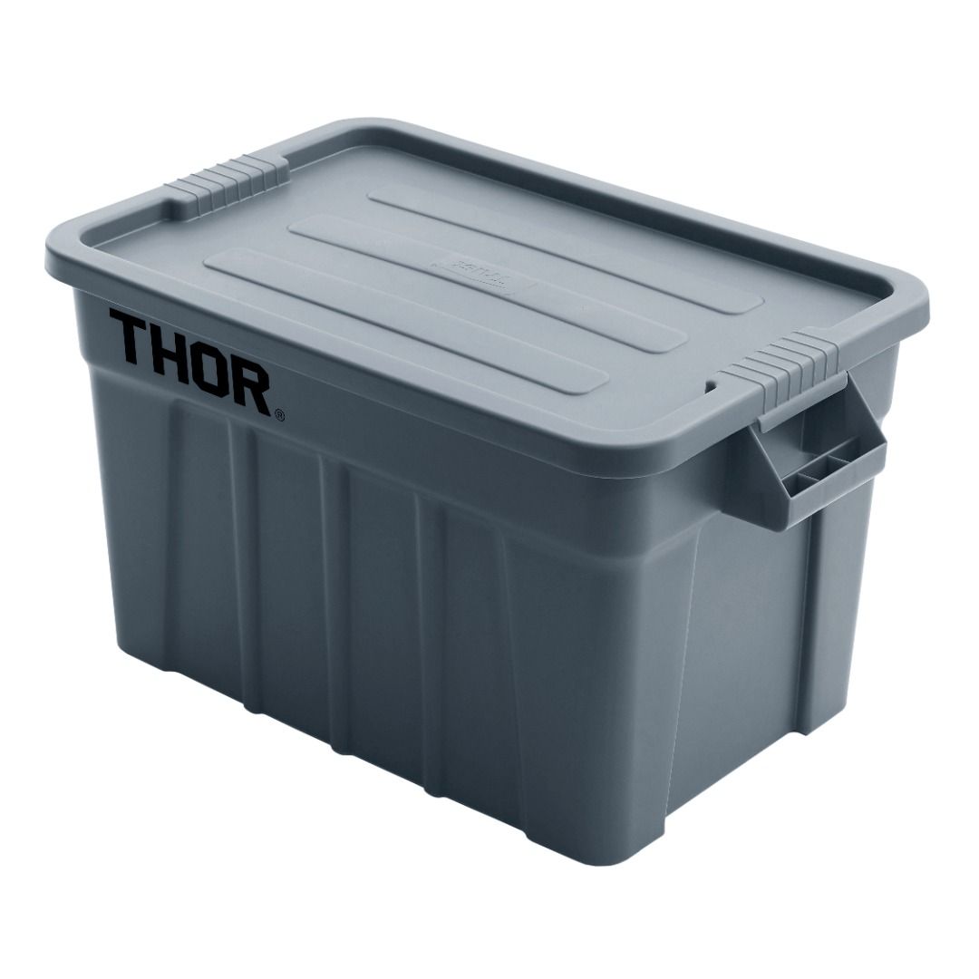THOR Stackable Storage Box with Lids (75L), Furniture & Home Living ...