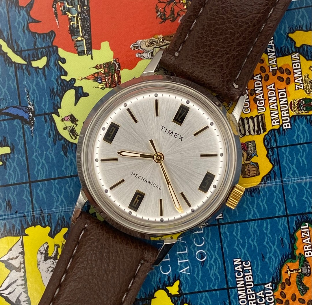 Timex Marlin Hand Wound 34mm, Men's Fashion, Watches & Accessories ...