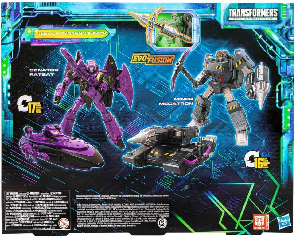 Transformers Toys Legacy Evolution Voyager Senator Shockwave & Deluxe ...