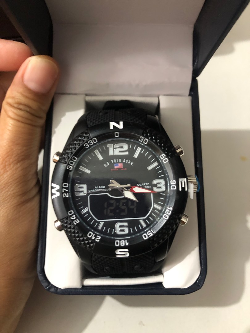 US Polo Assn. Men’s Analog Digital Quartz Watch, Men's Fashion, Watches ...
