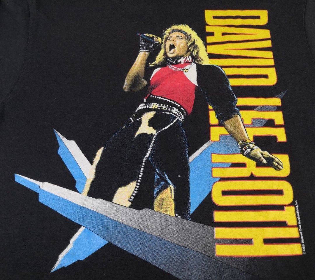Vintage David Lee Roth 80s, Men's Fashion, Tops & Sets, Tshirts & Polo ...