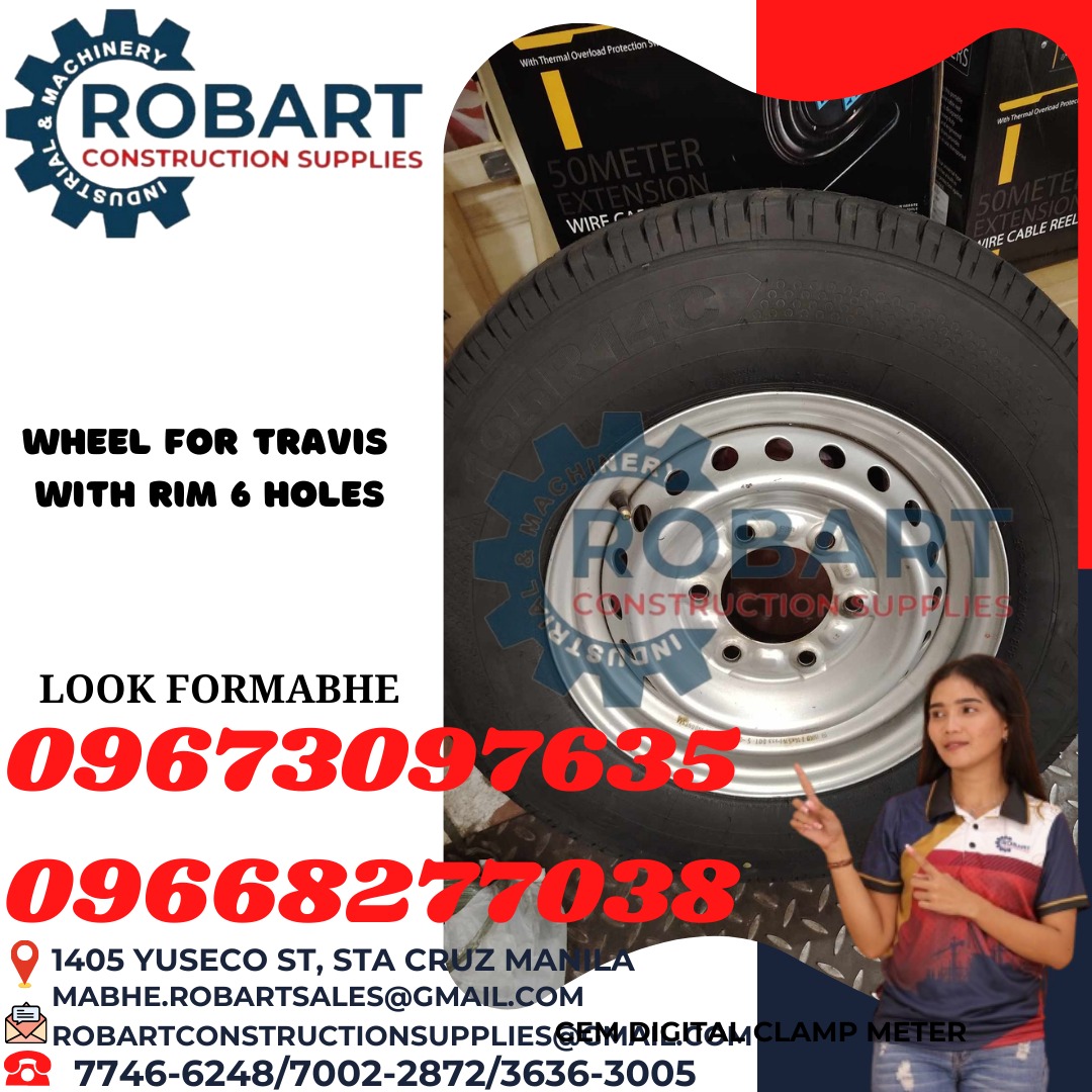 wheel for travis with rim 6holes, Commercial & Industrial, Construction ...