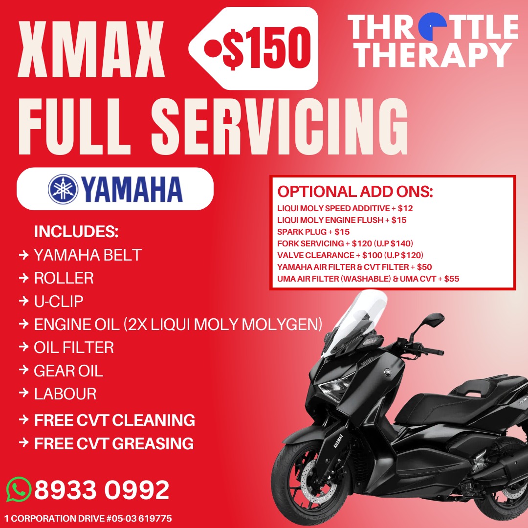 XMAX FULL SERVICING PACKAGE, Motorcycles, Motorcycle Accessories on ...