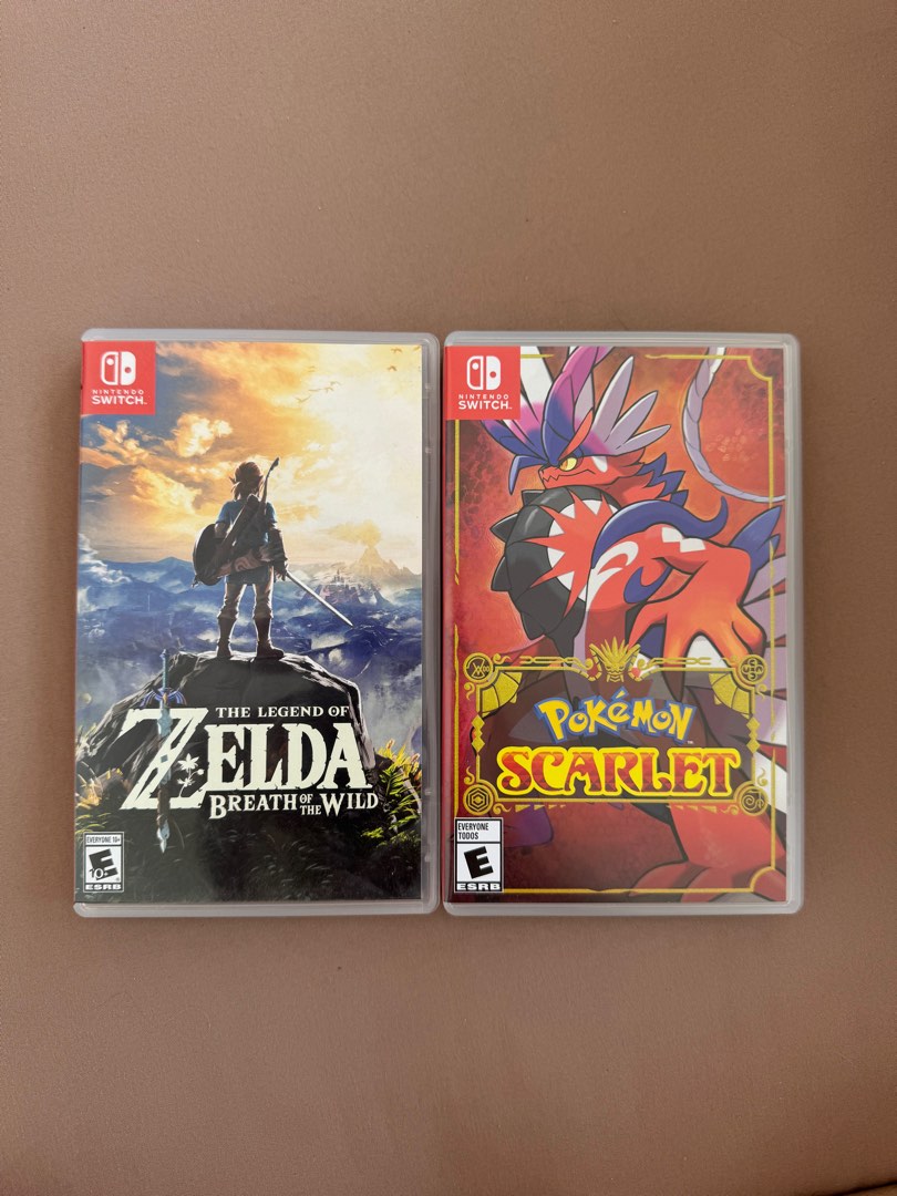 Zelda BOTW, Pokemon Scarlett - Nintendo Switch Game Cartridge, Video ...