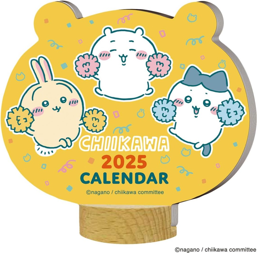 預購 日本直送 2025 ちいかわ Chiikawa Die-Cut Desk Calendar 座枱月曆, 興趣及遊戲, 書本 & 文具, 雜誌及其他 - Carousell