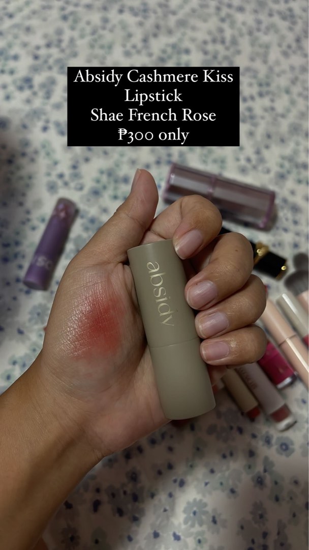 Absidy Cashmere Kiss Lipstick (French Rose), Beauty & Personal Care ...
