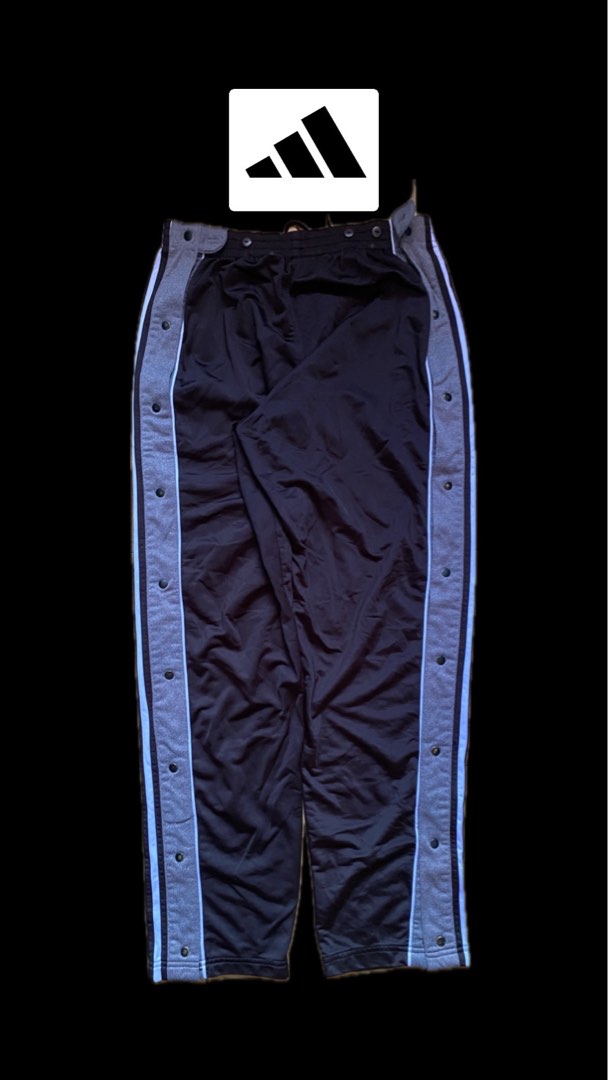 Adidas Side Botton, Men's Fashion, Bottoms, Joggers on Carousell