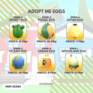 Adopt Me Eggs, Video Gaming, Gaming Accessories, In-Game Products on ...