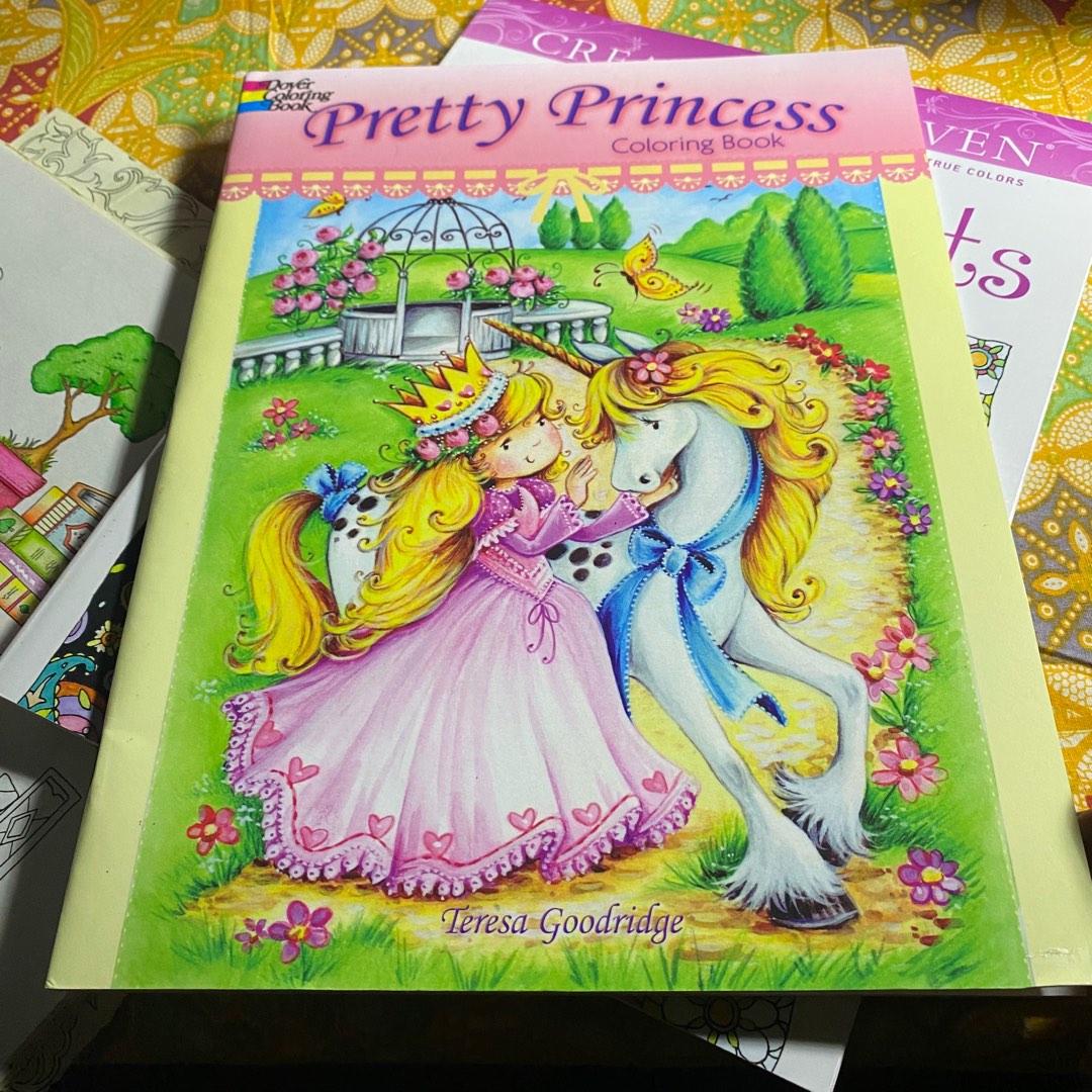 adult coloring books : teresa goodridge (pretty princess), Hobbies ...