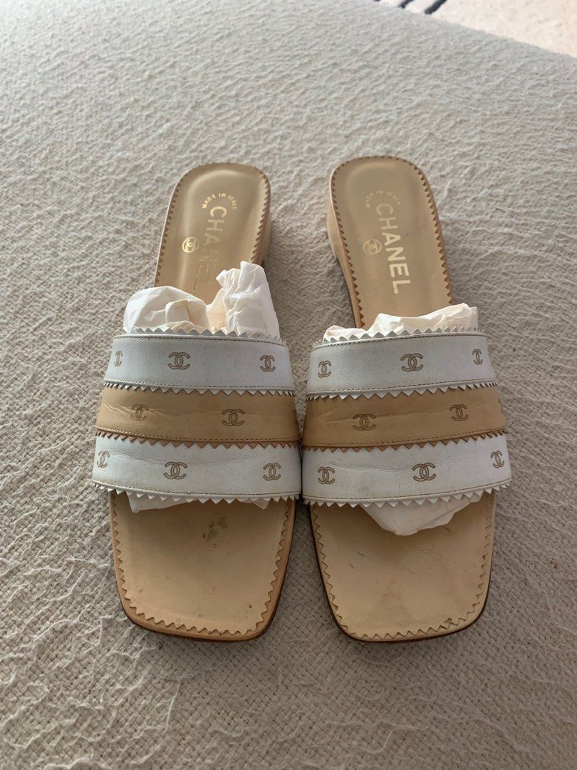 Authentic Chanel Sandals, Women's Fashion, Footwear, Flats on Carousell