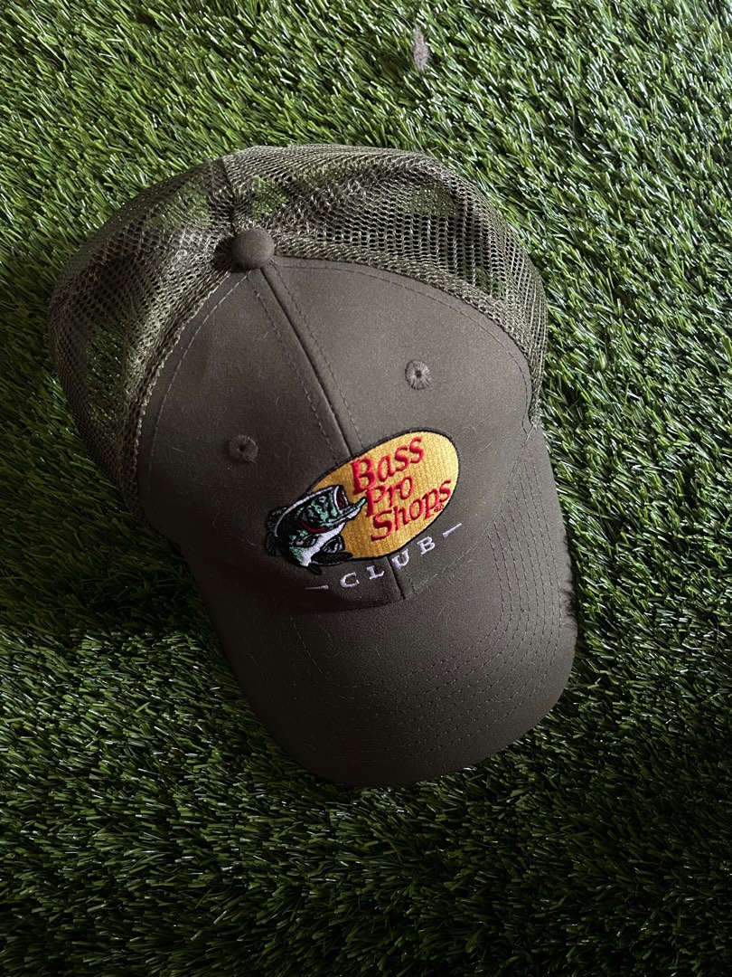 Bass Pro Shops Club Baseball Cap Hat Adjustable Dark Gray Cotton ...