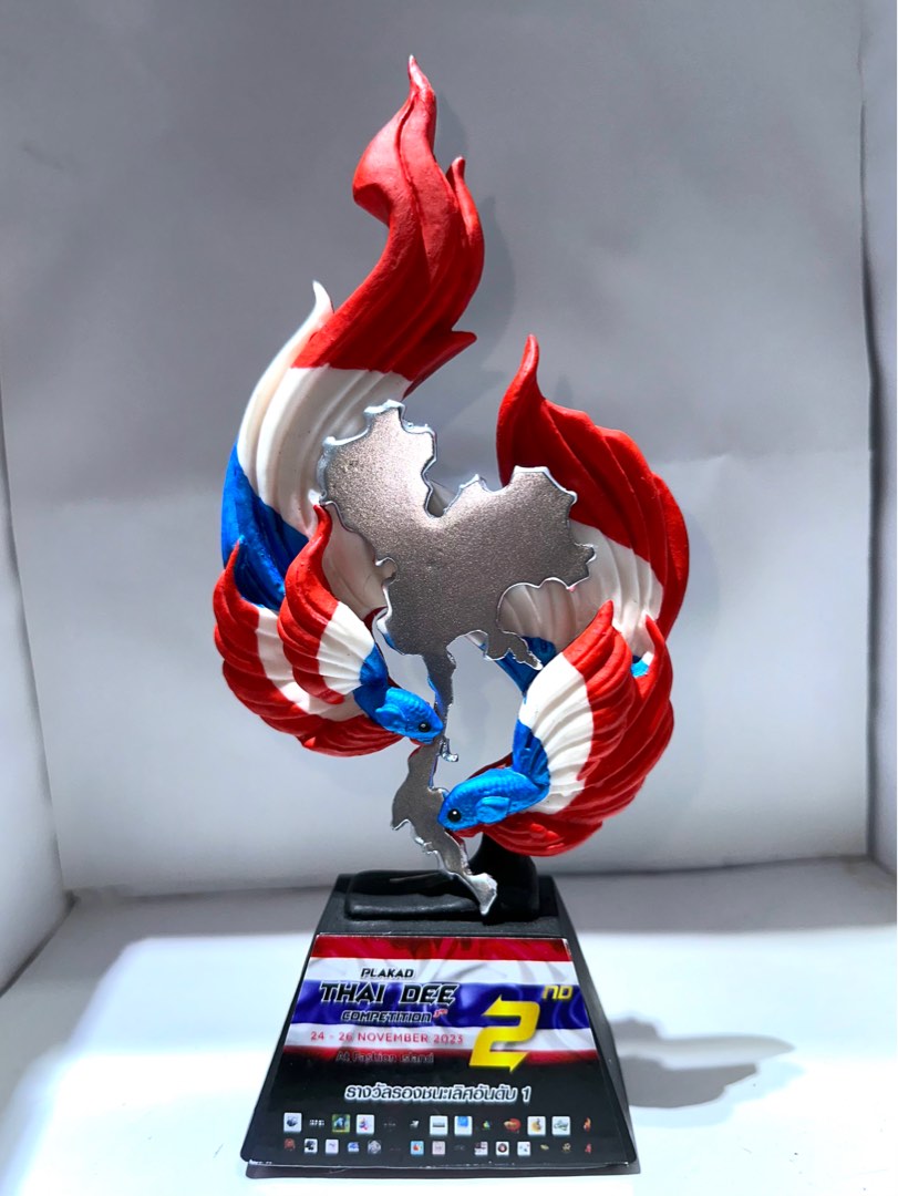Betta Fish Thai Dee Plakad Trophy 2023 Fighting Fish Competition Plakat ...