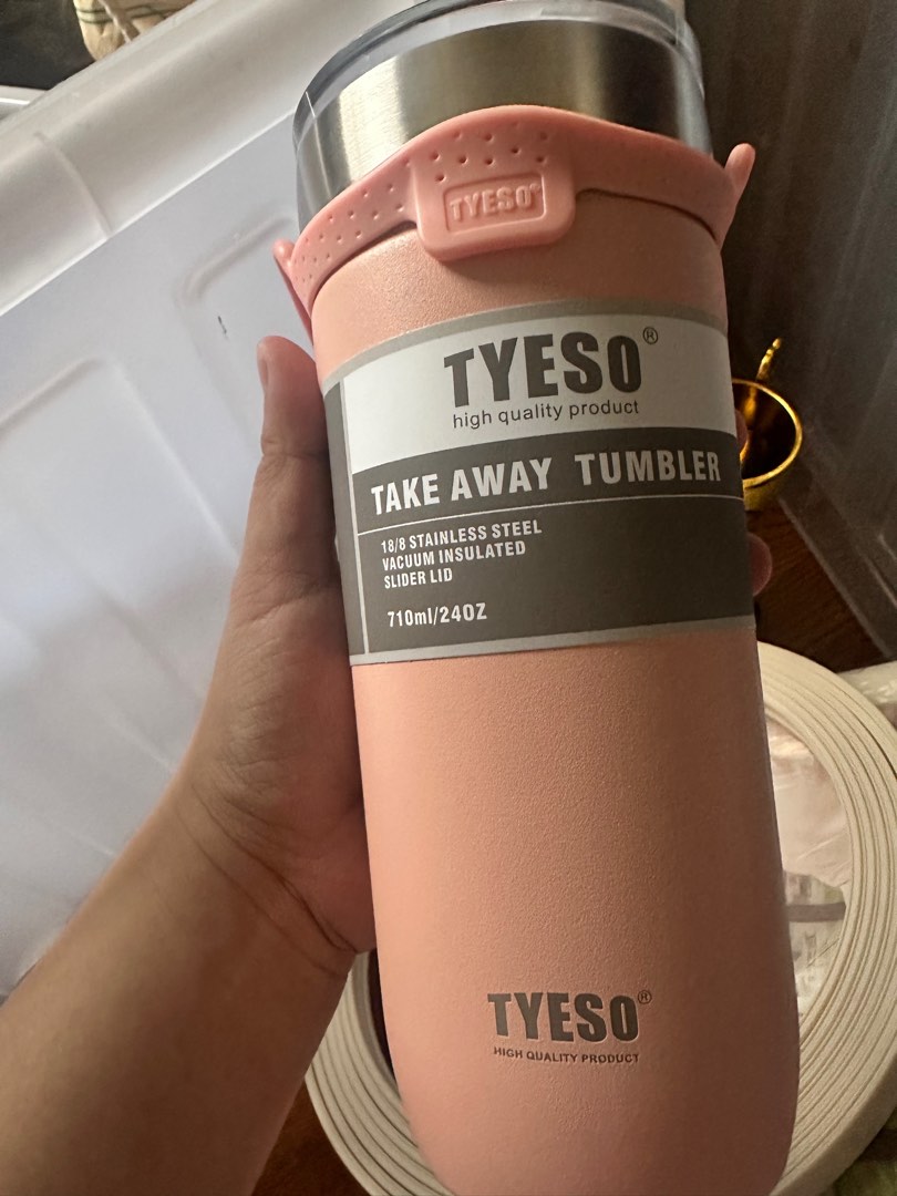Brand new Tyeso tumbler (blush pink), Furniture & Home Living, Kitchenware & Tableware, Water ...