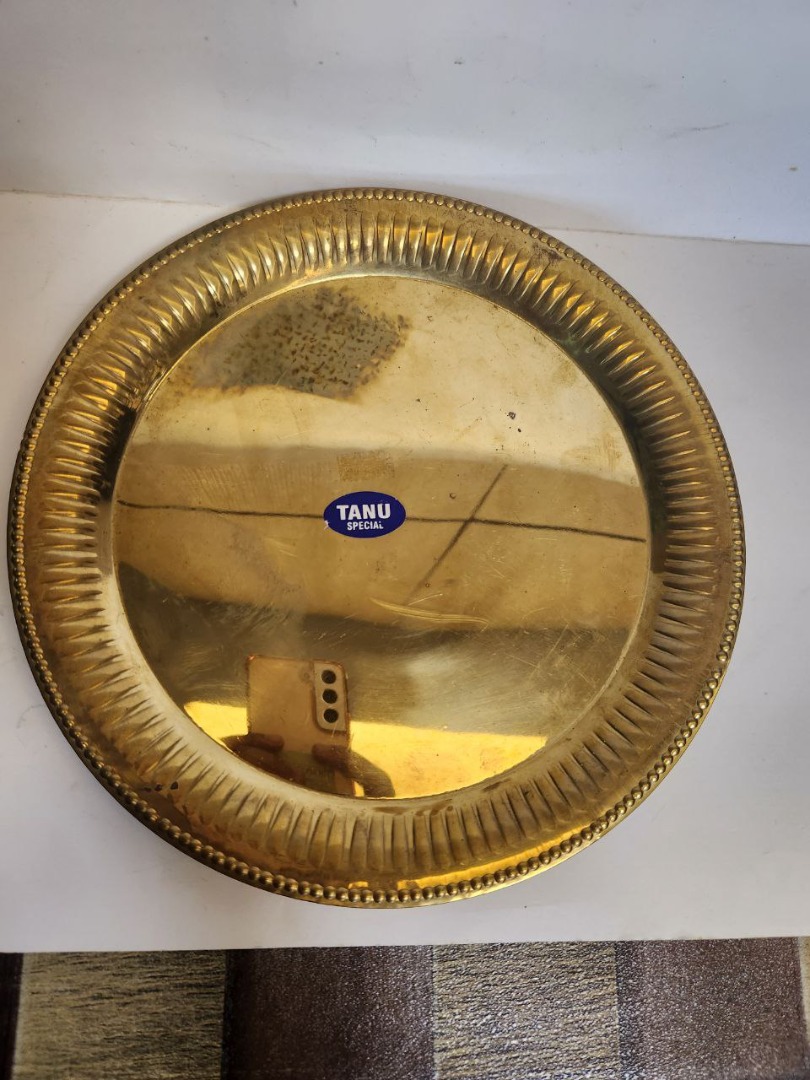 Brass Aarti Plate Pooja Thaali, Hobbies & Toys, Memorabilia ...