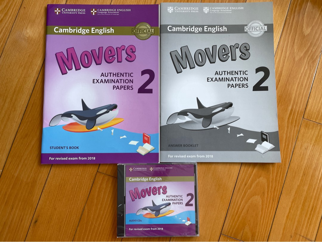 Cambridge Movers/Starters Exam Papers with Answer Booklets, 興趣及遊戲, 書本 ...