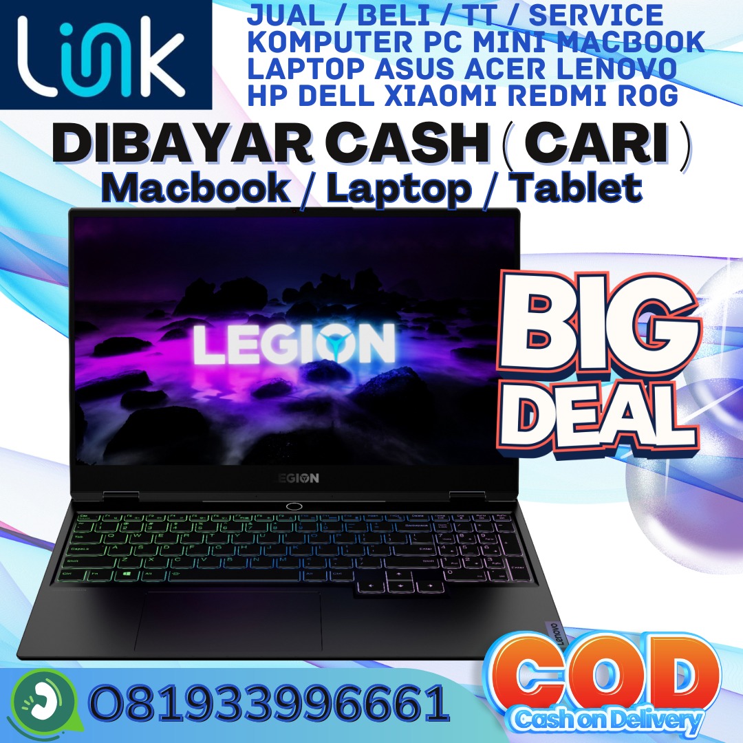 (CARI) Laptop Gaming / Design Asus ROG Lenovo Legion Acer Predator ...