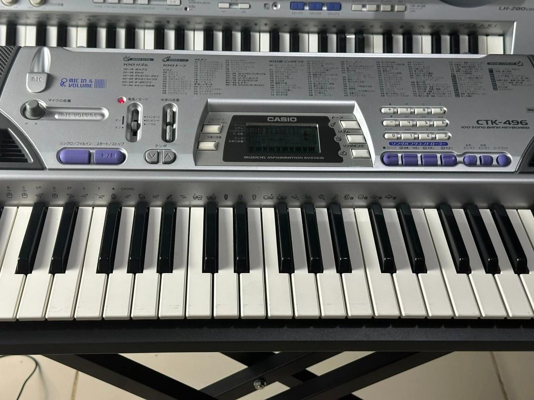 Casio CTK-496 61 Keys Electronic Piano Keyboard Organ Church Band ...