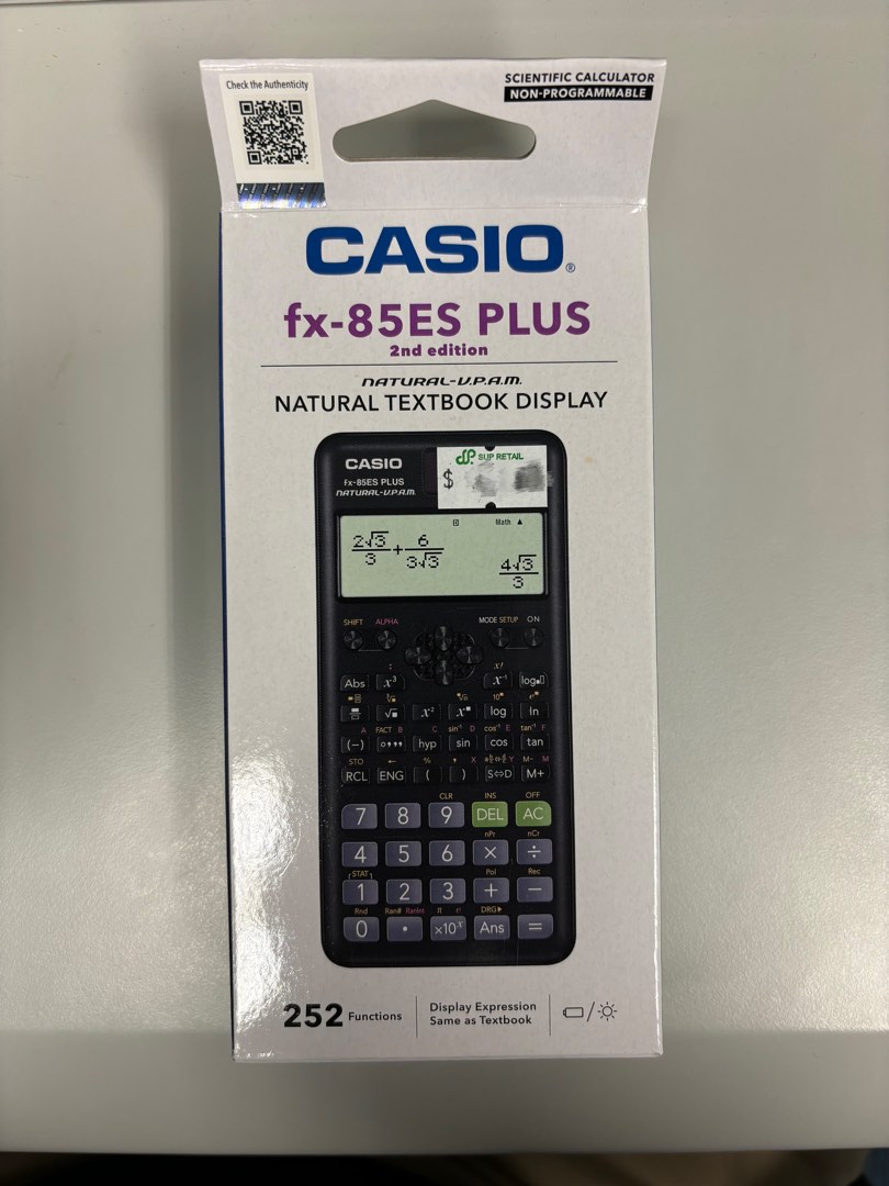 Casio fx-85es plus 2nd edition 標準科學計算器, 興趣及遊戲, 手作＆自家設計, 文具 - Carousell
