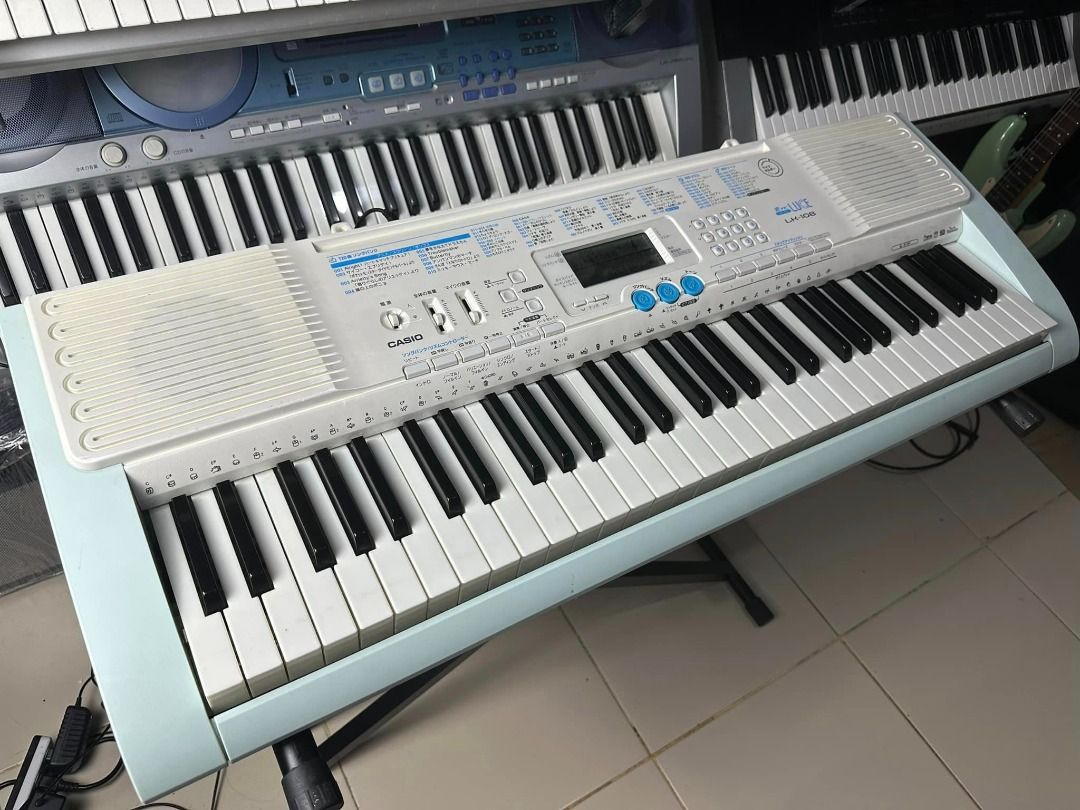 Casio LK-108 Piano Keyboard Organ Semi Weighted 61 Keys Touch Response, Hobbies & Toys, Music ...
