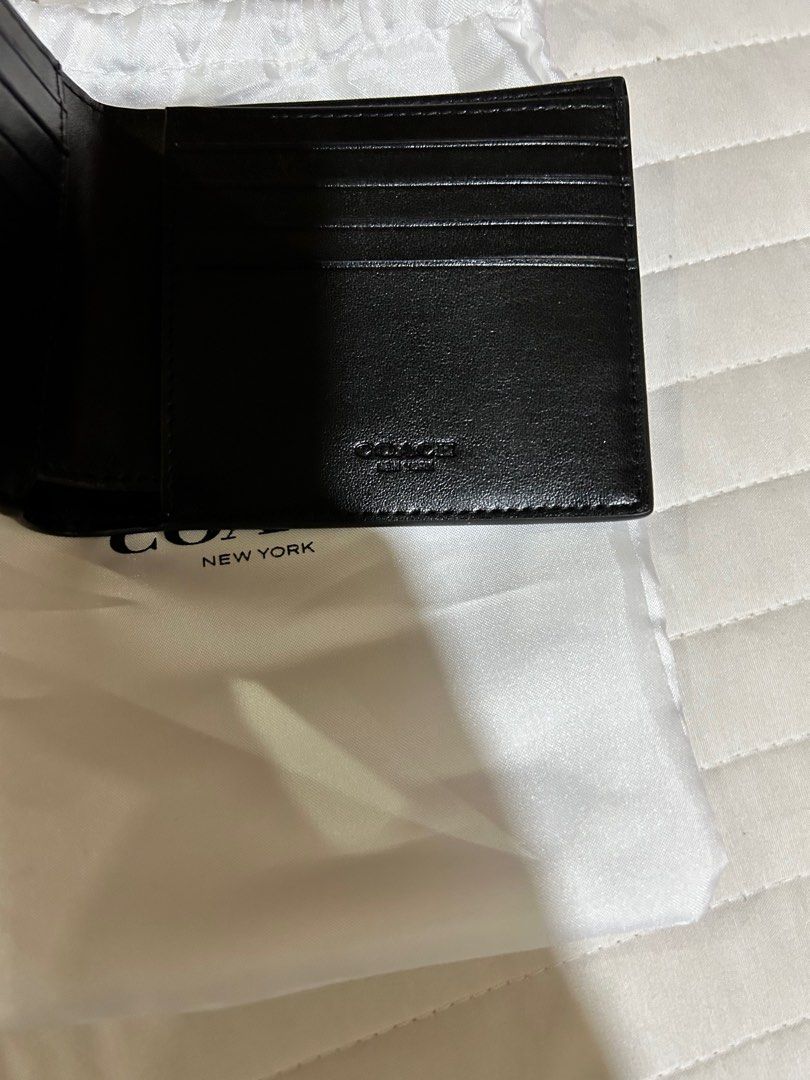 Coach men wallet in indigo camo, Luxury, Bags & Wallets on Carousell