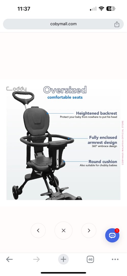 *COBY HAUS MAGIC STROLLER* Klang Valley Pick Up Only, Babies & Kids ...