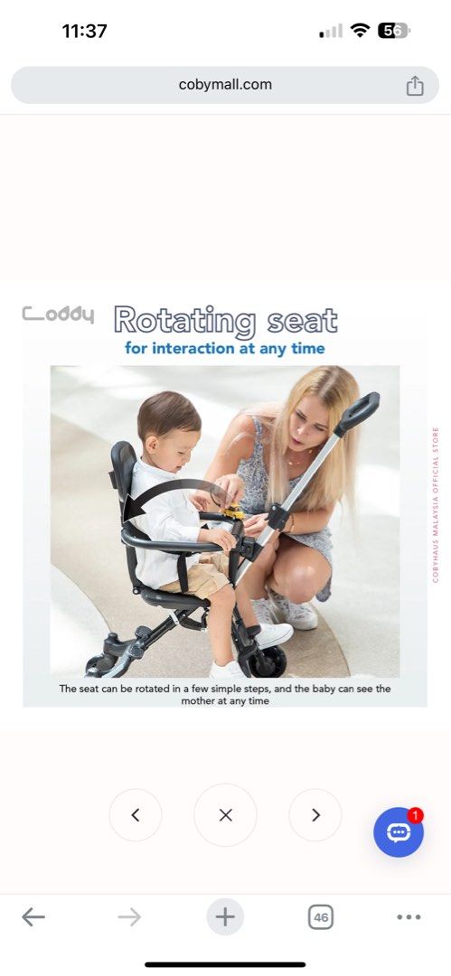 *COBY HAUS MAGIC STROLLER* Klang Valley Pick Up Only, Babies & Kids ...
