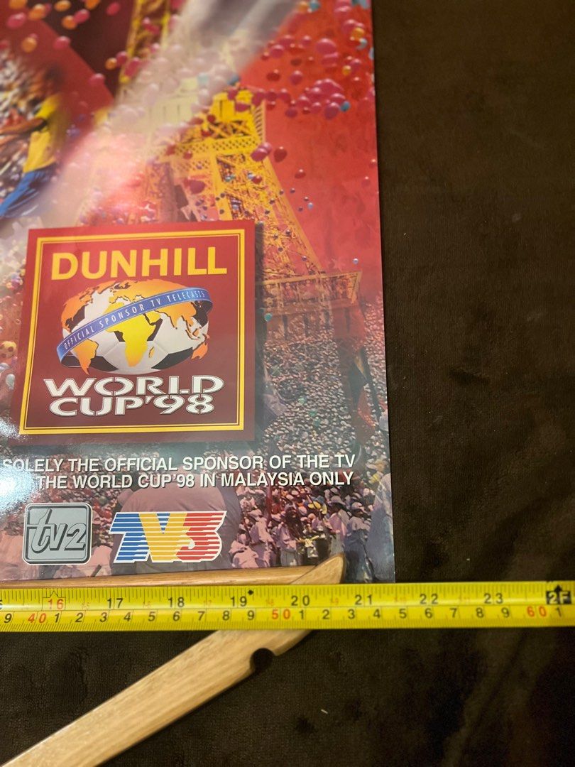 Dunhill vintage Poster worldcup 98, Hobbies & Toys, Collectibles ...