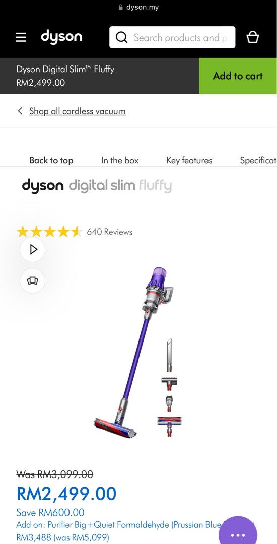 Dyson digital slim, TV & Home Appliances, Vacuum Cleaner & Housekeeping on Carousell