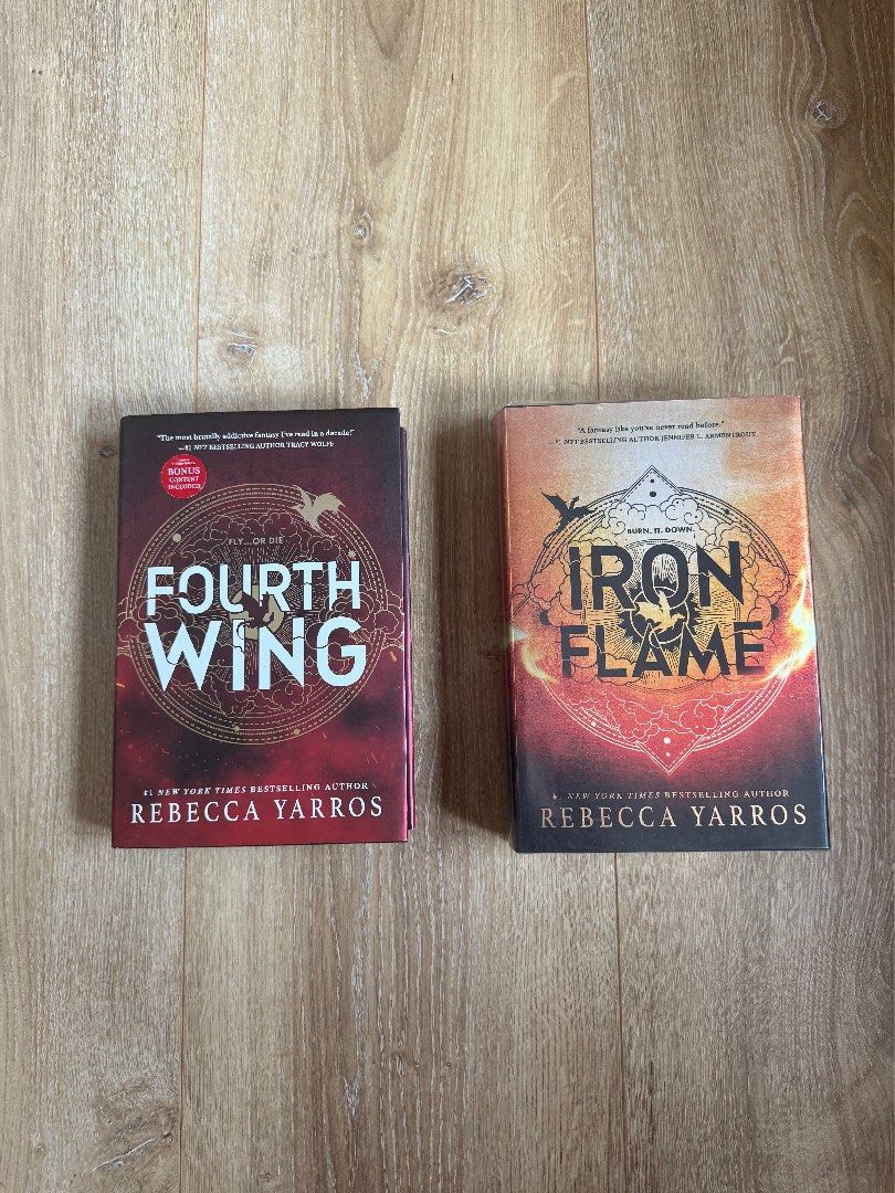 Fourth Wing and Iron Flame Set (Limited Edition), Hobbies & Toys, Books ...