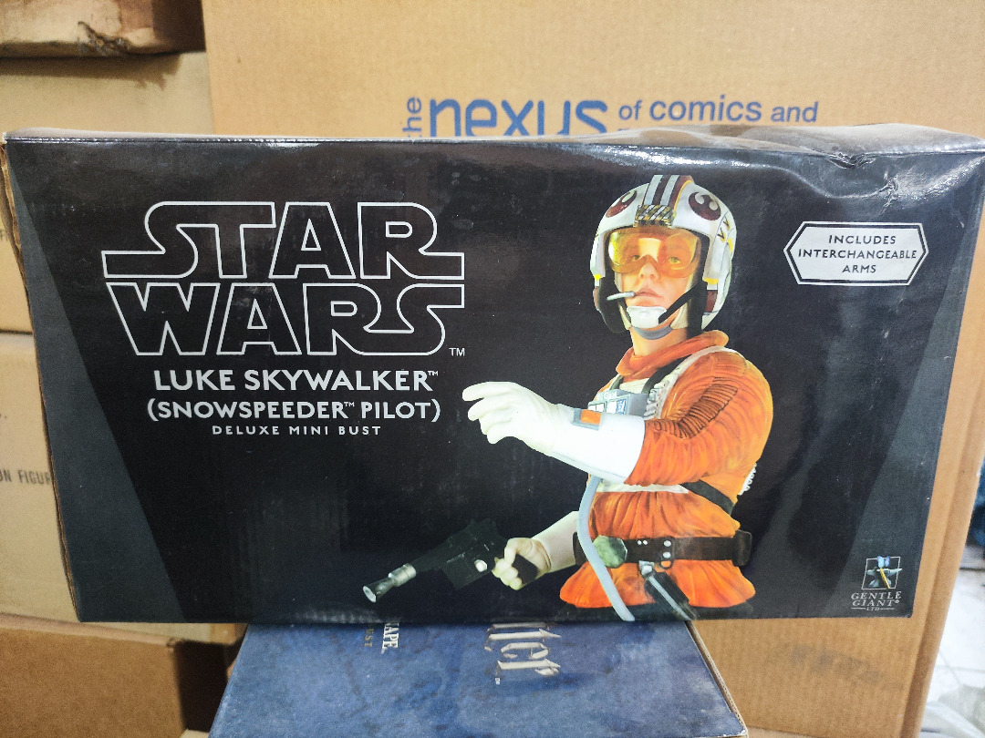 Gentle Giant Star Wars Luke Skywalker Snowspeeder Deluxe Mini Bust ...