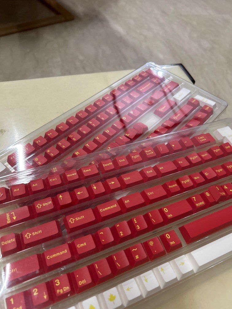 GMK keycaps classic red (fake), Computers & Tech, Parts & Accessories ...