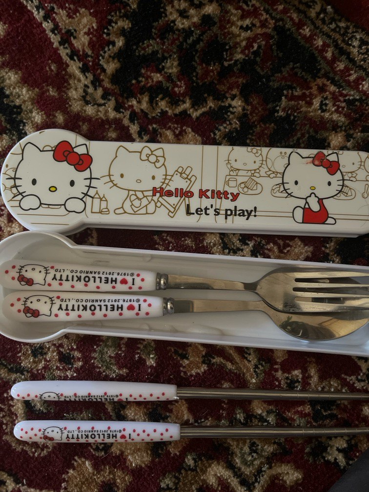 HELLO KITTY UTENSILS, Furniture & Home Living, Kitchenware & Tableware ...