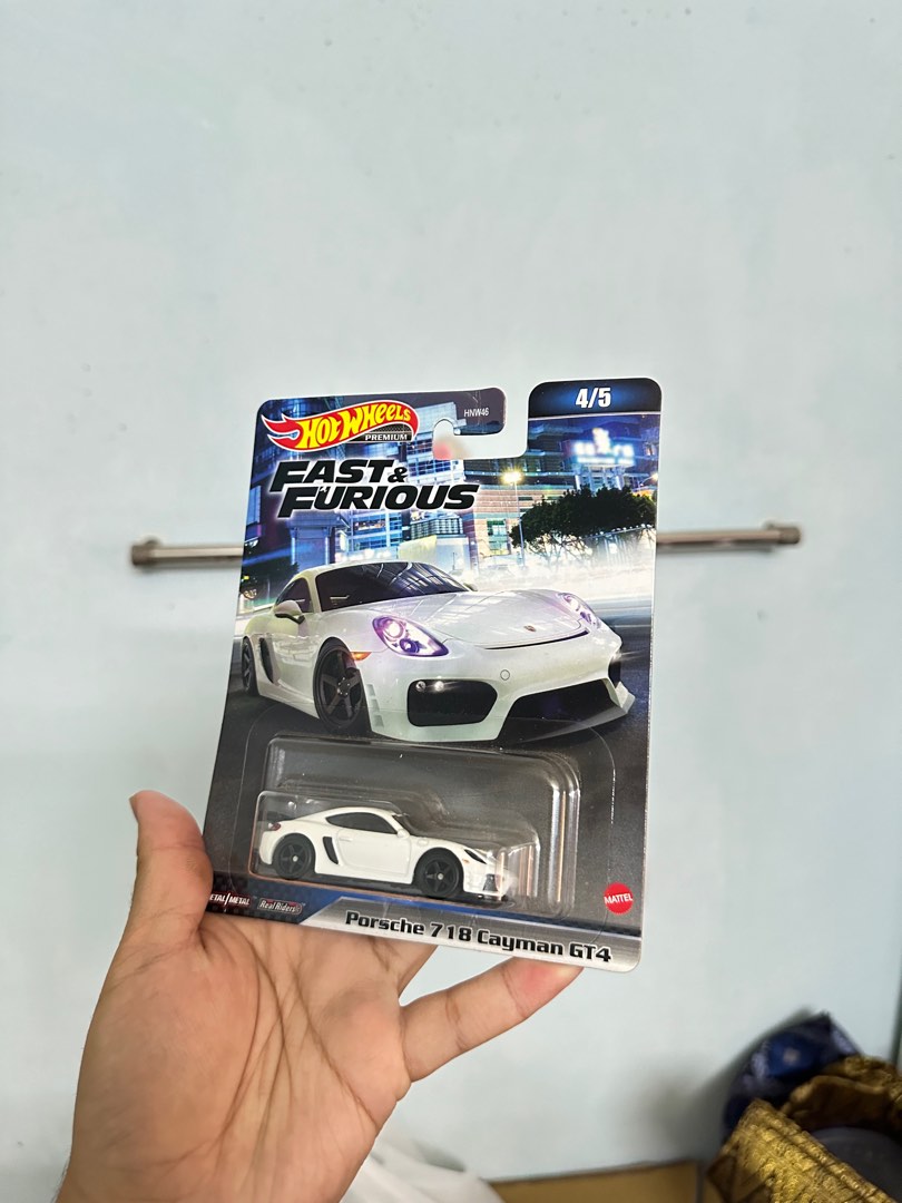 Hotwheels Premium Porsche 718 Cayman GT4 FNF, Hobbies & Toys, Toys ...
