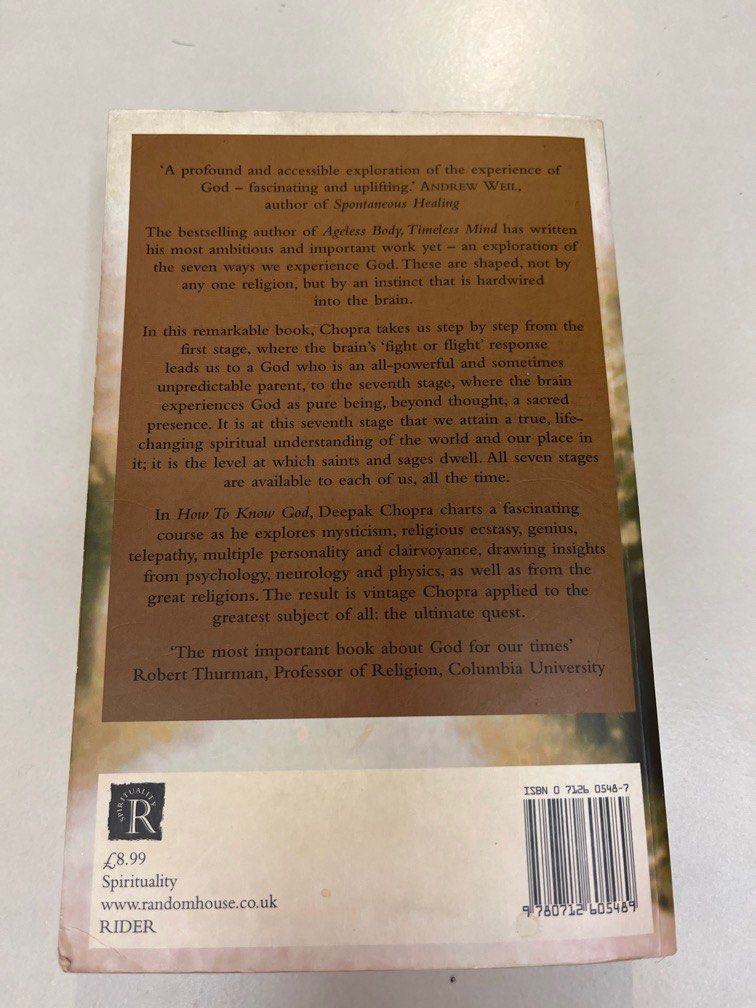 How to Know God — Deepak Chopra, Hobbies & Toys, Books & Magazines ...