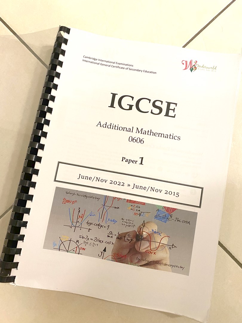 IGCSE Past Years Paper Add Maths 0606, Hobbies & Toys, Books ...