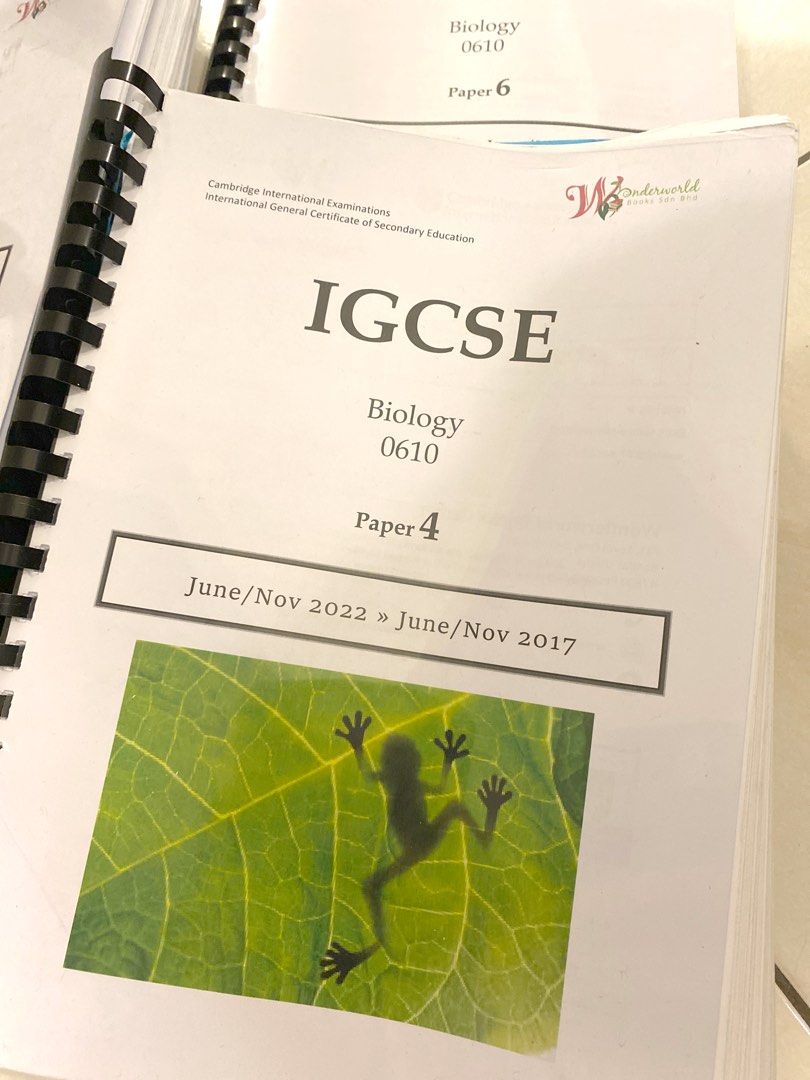IGCSE Past Years Paper Biology 0610, Everything Else, Others on Carousell