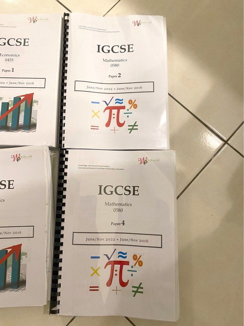 IGCSE Past Years Paper Mathematics 0580, Hobbies & Toys, Books ...