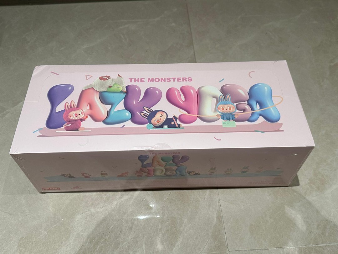 (In stock) Sealed Carton of 10 Pop Mart Labubu The Monsters Lazy Yoga ...