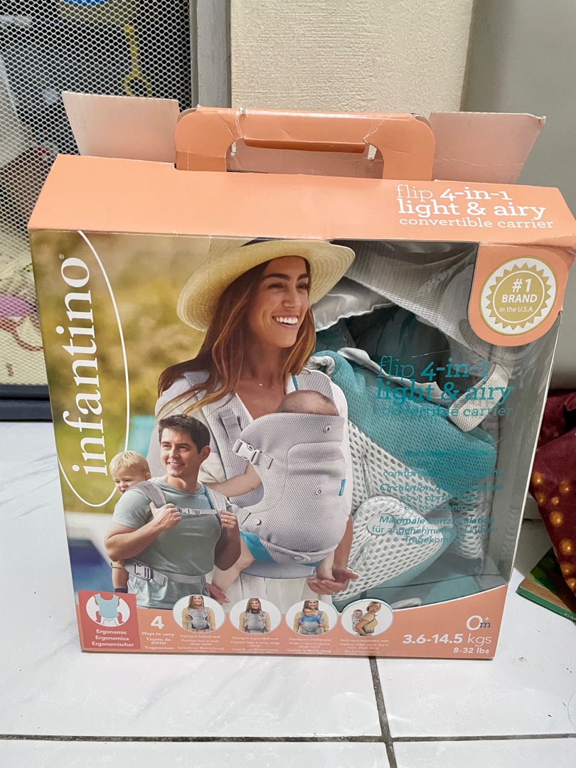 Infantino Flip 4-in-1 Convertible Carrier Light and Airy, Babies & Kids ...