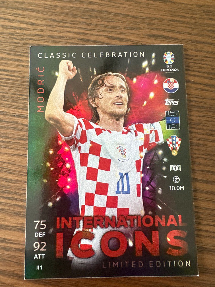 INTERNATIONAL ICONS LIMITED EDITION LUKA MODRIC, Hobbies & Toys, Toys ...