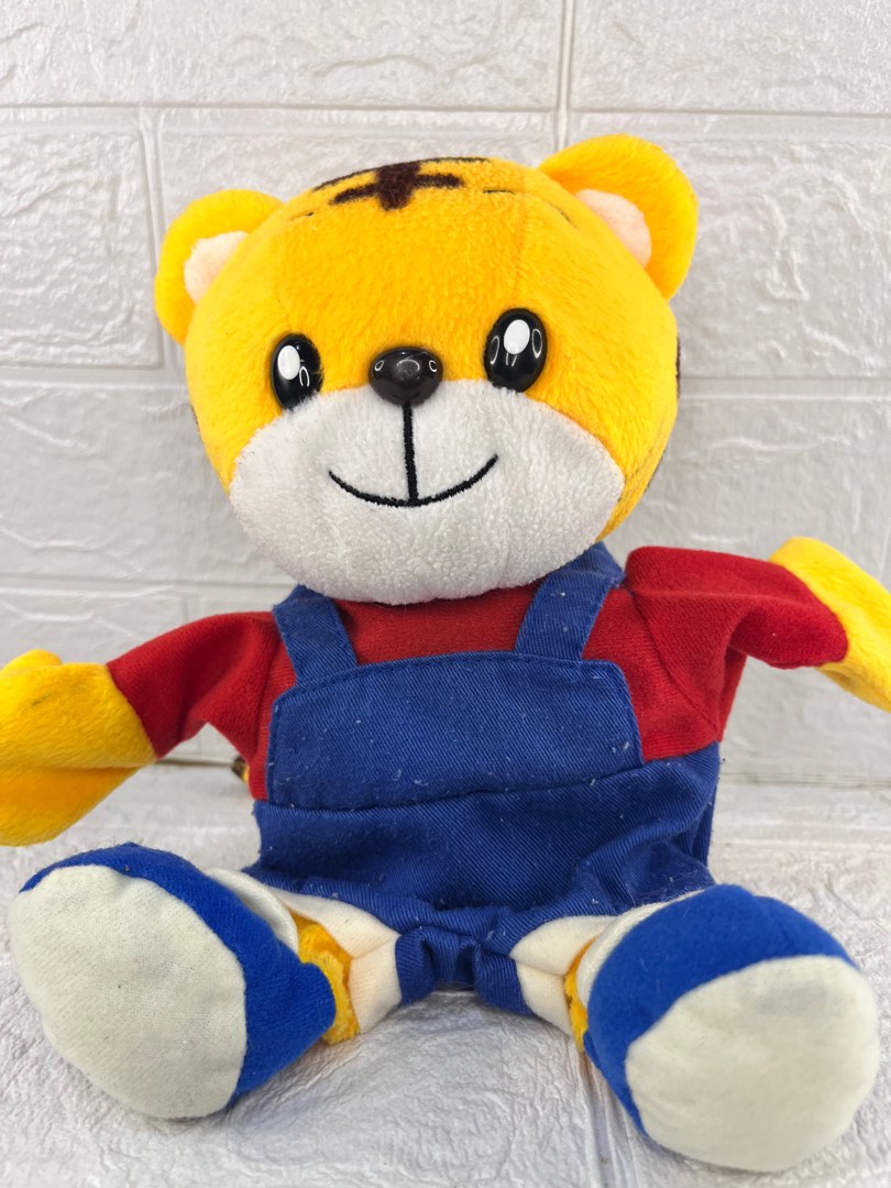 Japan Benesse Character Shimajiro Shimano Tiger Animal Hand Puppet x ...