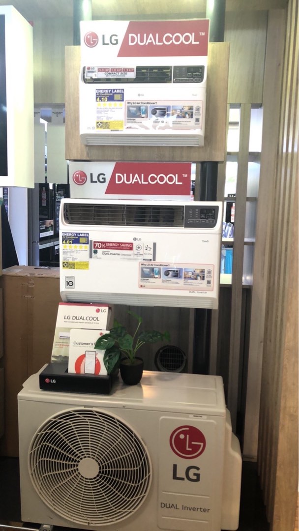 LG WINDOW TYPE INVERTER AIR CONDITIONER, TV & Home Appliances, Air ...