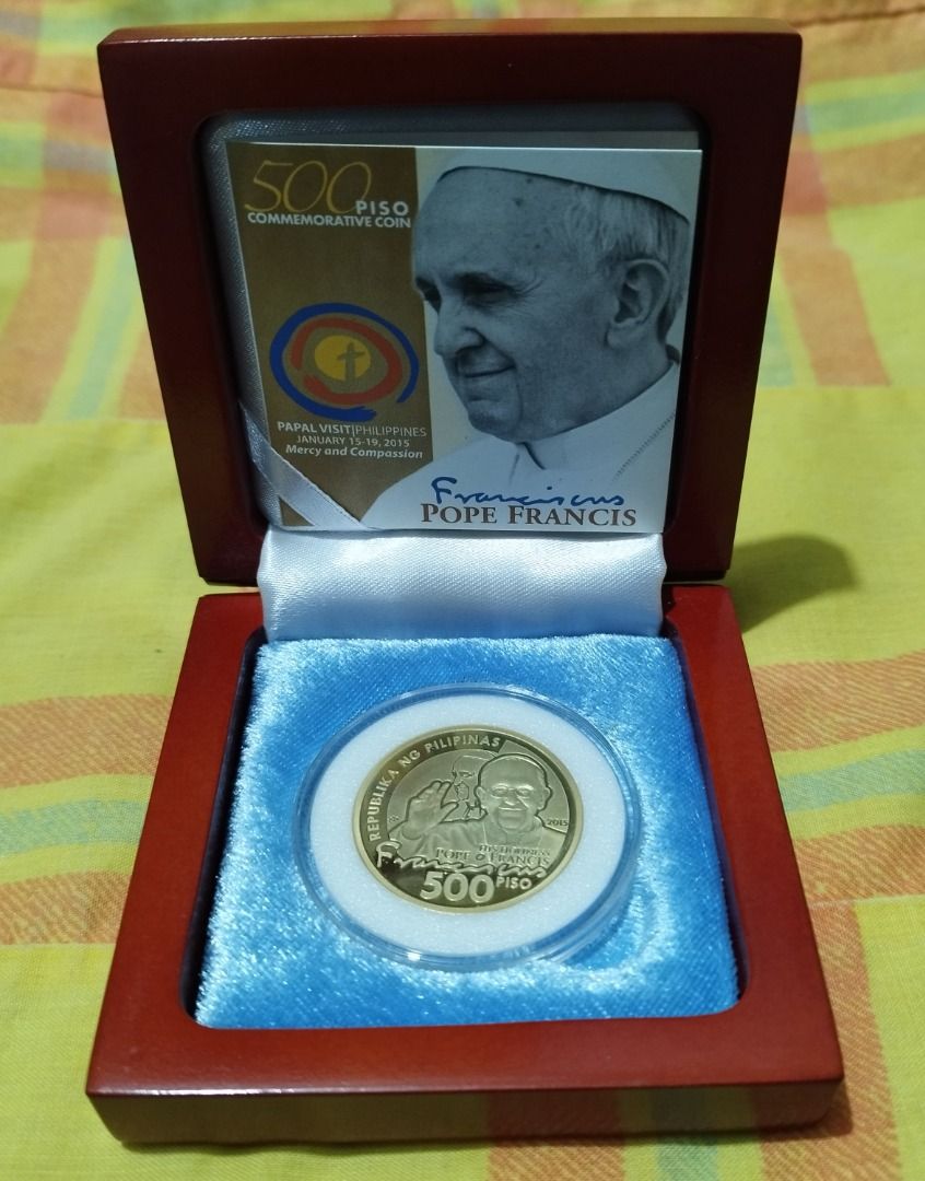 Limited edition Commemorative Pope Francis 500 Pesos Philippine coin ...