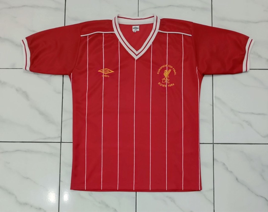 Liverpool retro umbro jersey European cup final Rome 1984, Men's ...