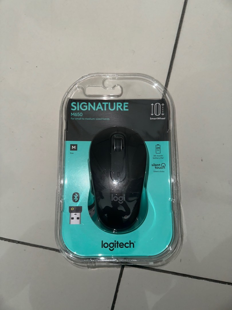 Logitech Signature M650 Multi-Device Silence Wireless Bluetooth Mouse ...