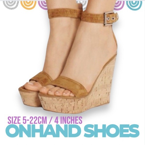 MALANDITA STRAPPY WEDGE SANDALS - SIZE 5-22CM / 4 INCHES - OHJUN12-TVPA ...
