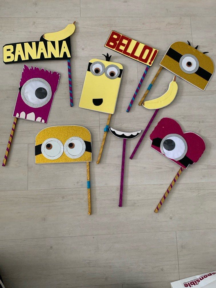 Minion Photoshoot props, Hobbies & Toys, Stationery & Craft, Occasions ...