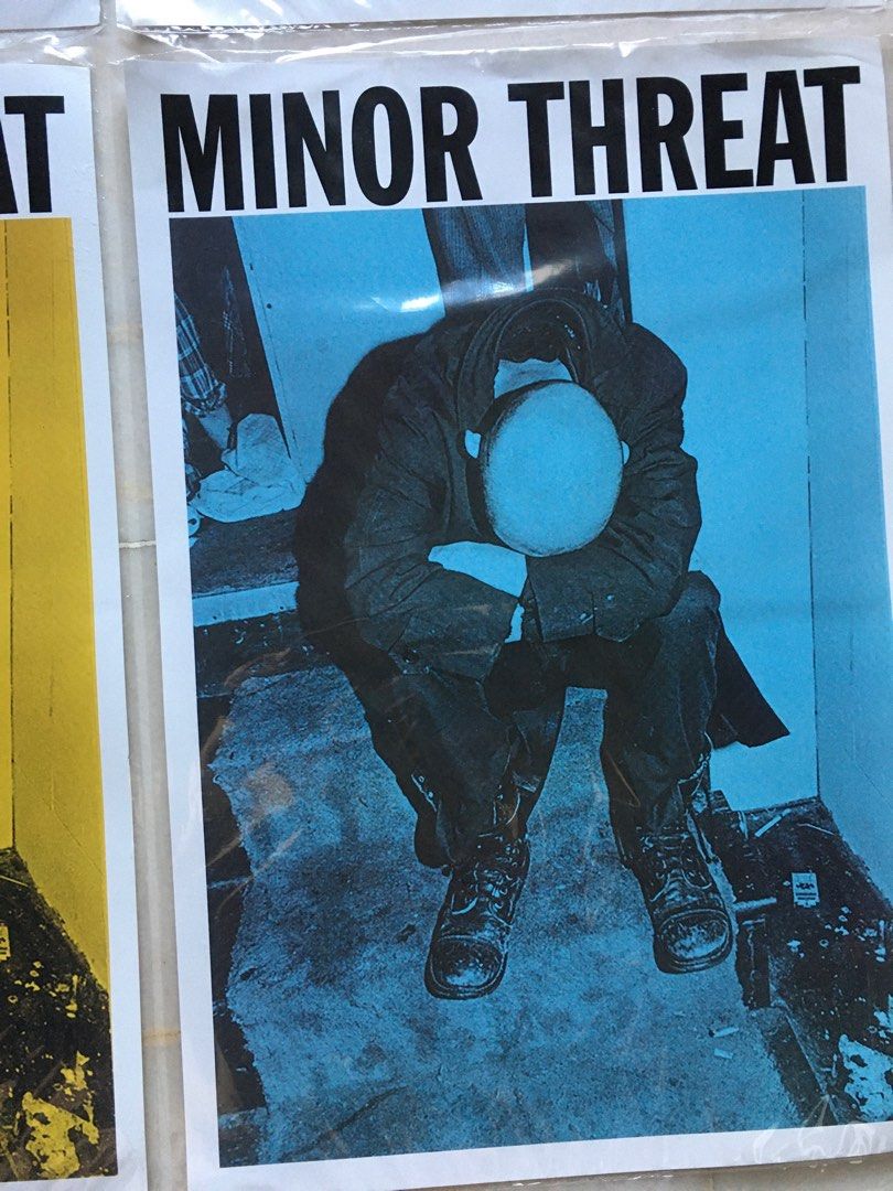 MINOR THREAT Poster Ian Mackaye Dischord Fugazi Bad Brains Snapcase ...