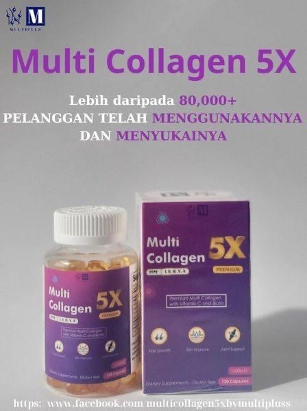 Multi collagen 5x (Original), Health & Nutrition, Health Supplements ...