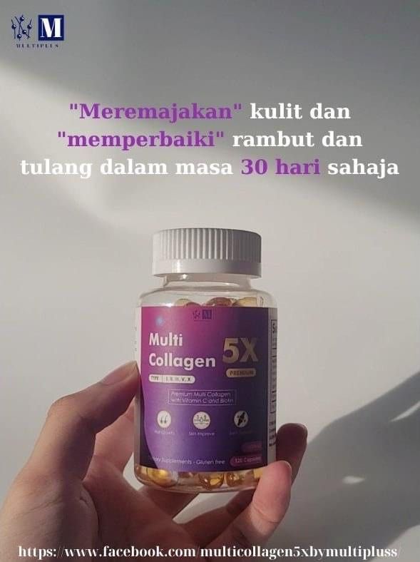 Multi collagen 5x (Original), Health & Nutrition, Health Supplements ...